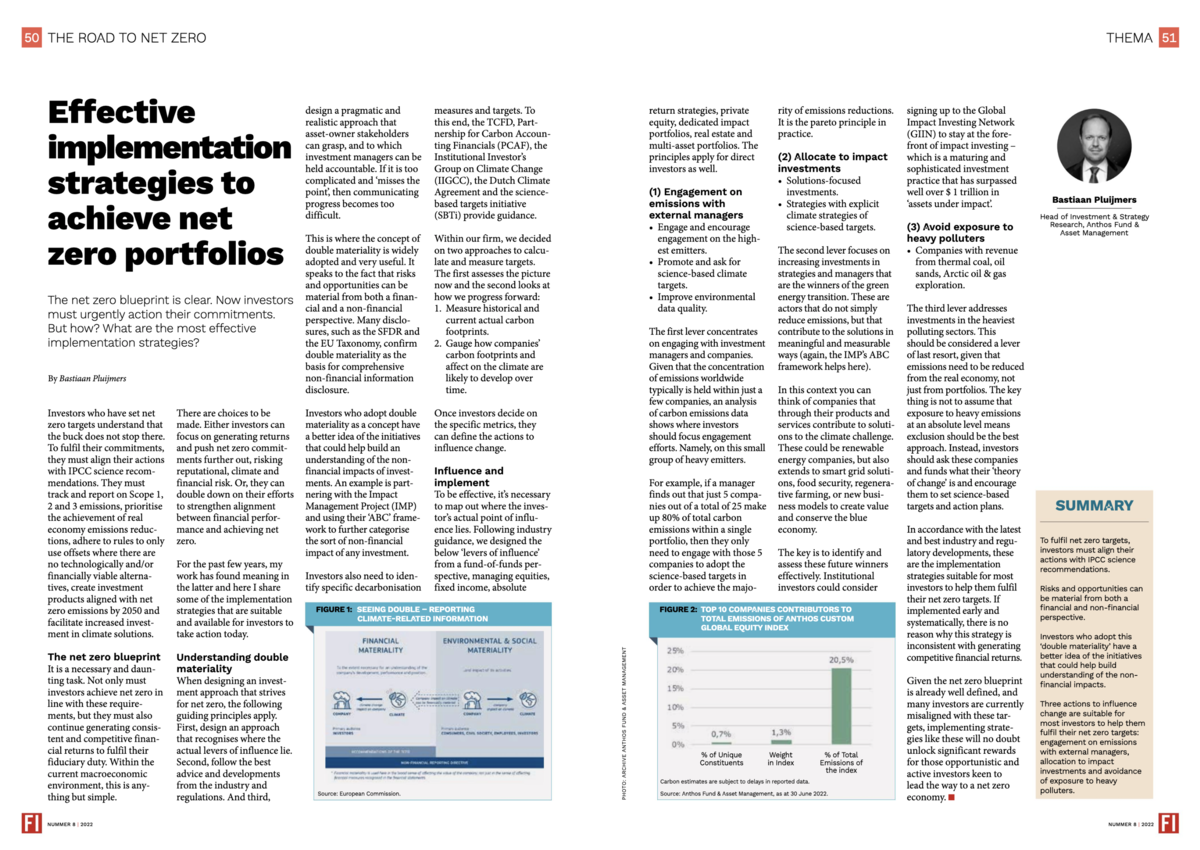 Effective implementation strategies to achieve net-zero portfolios ...